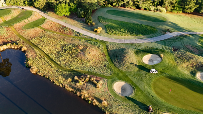 Take Flight! Sweeping The Dew at World Tour Golf Links - Myrtle Beach ...